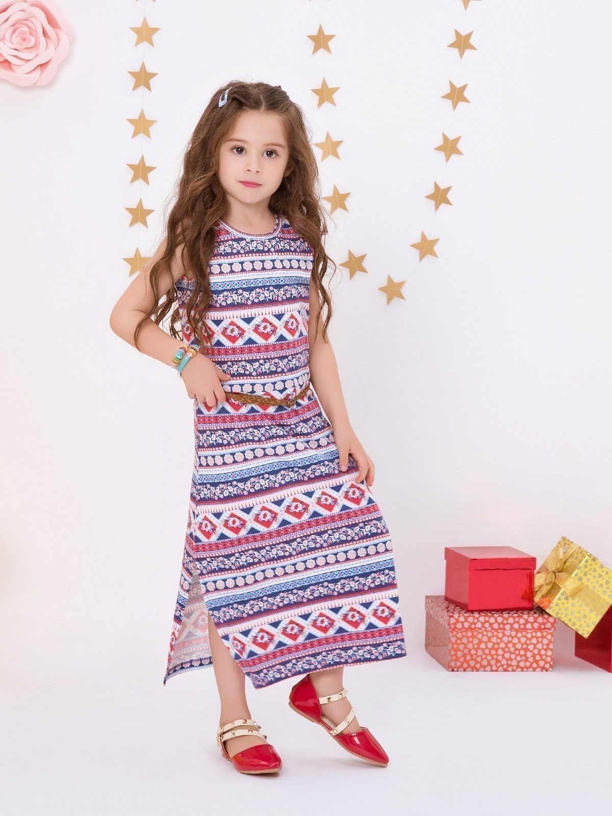 Edenrobe - Girl's Multi Frock - EGTFK18S-059 – Western.pk