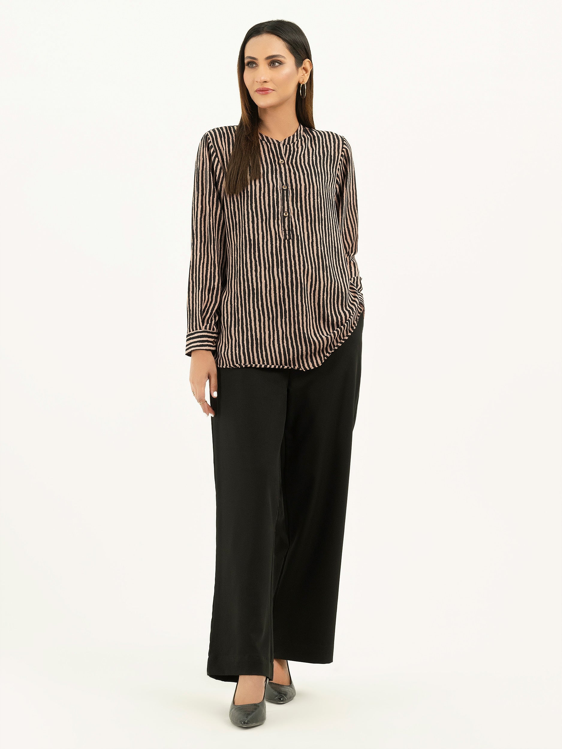 Limelight - Printed Chiffon Top – Western.pk