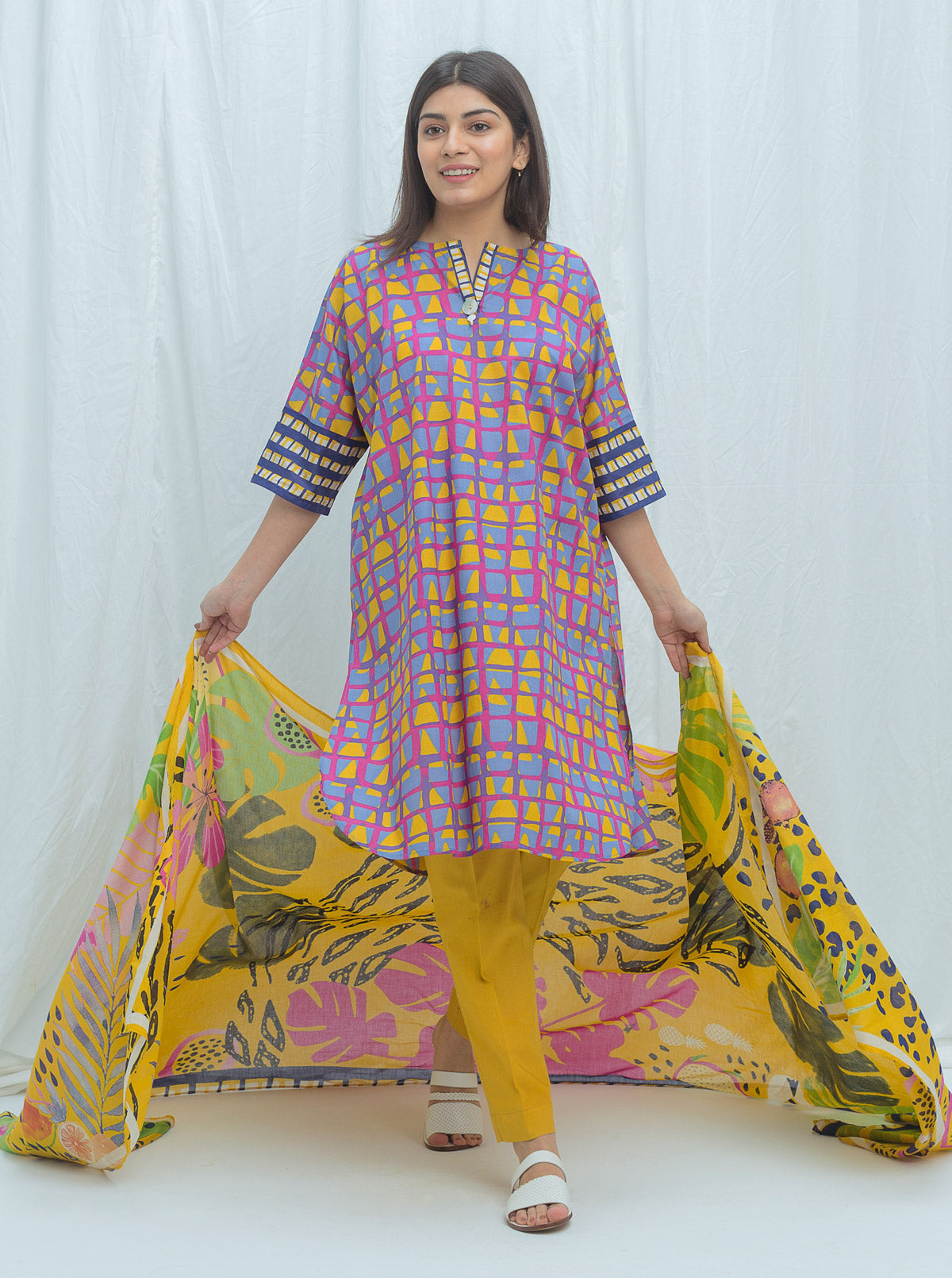 Beechtree - Color Grid-Printed-2P – Western.pk