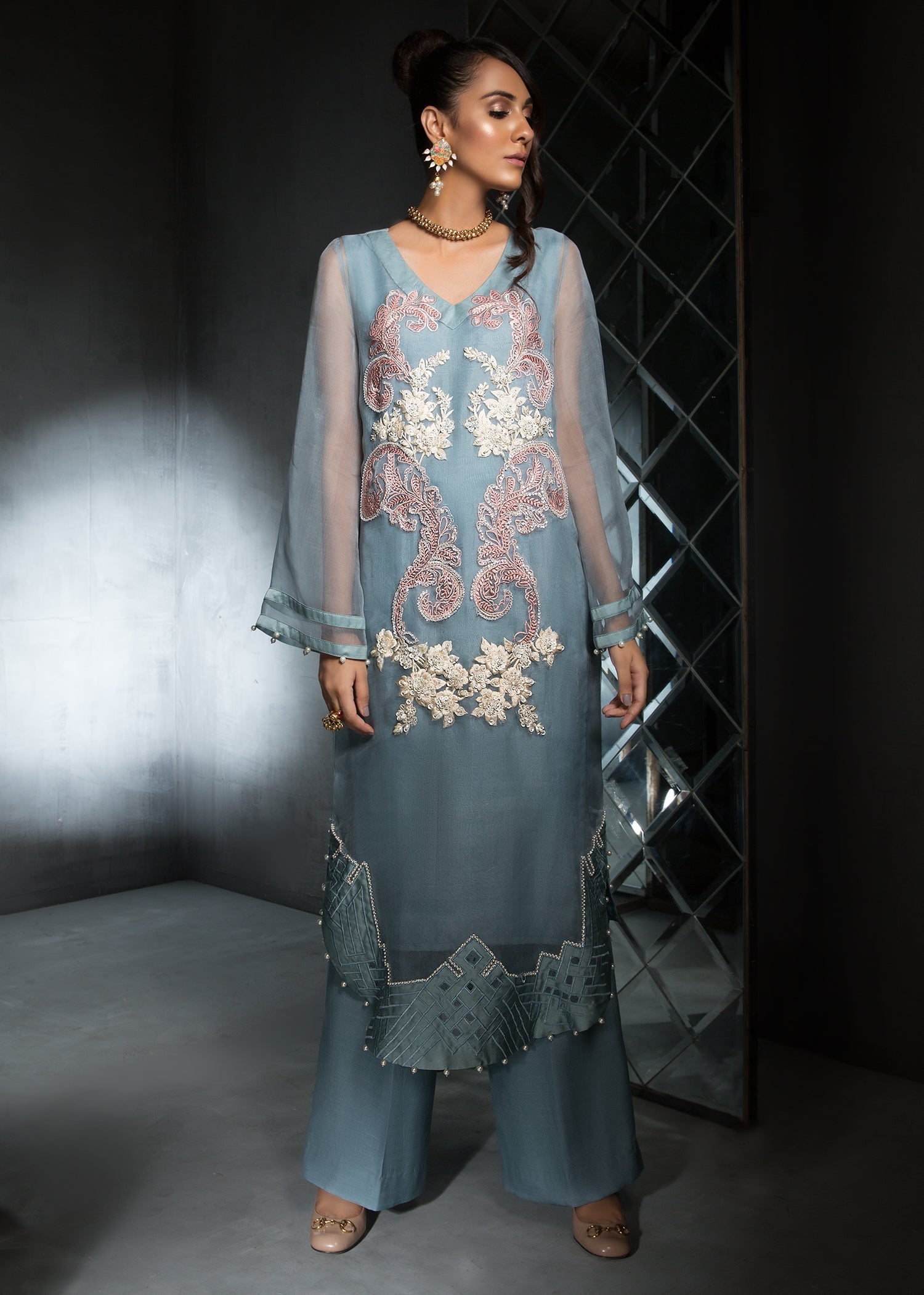 Saira Shakira - Light Blue – Western.pk
