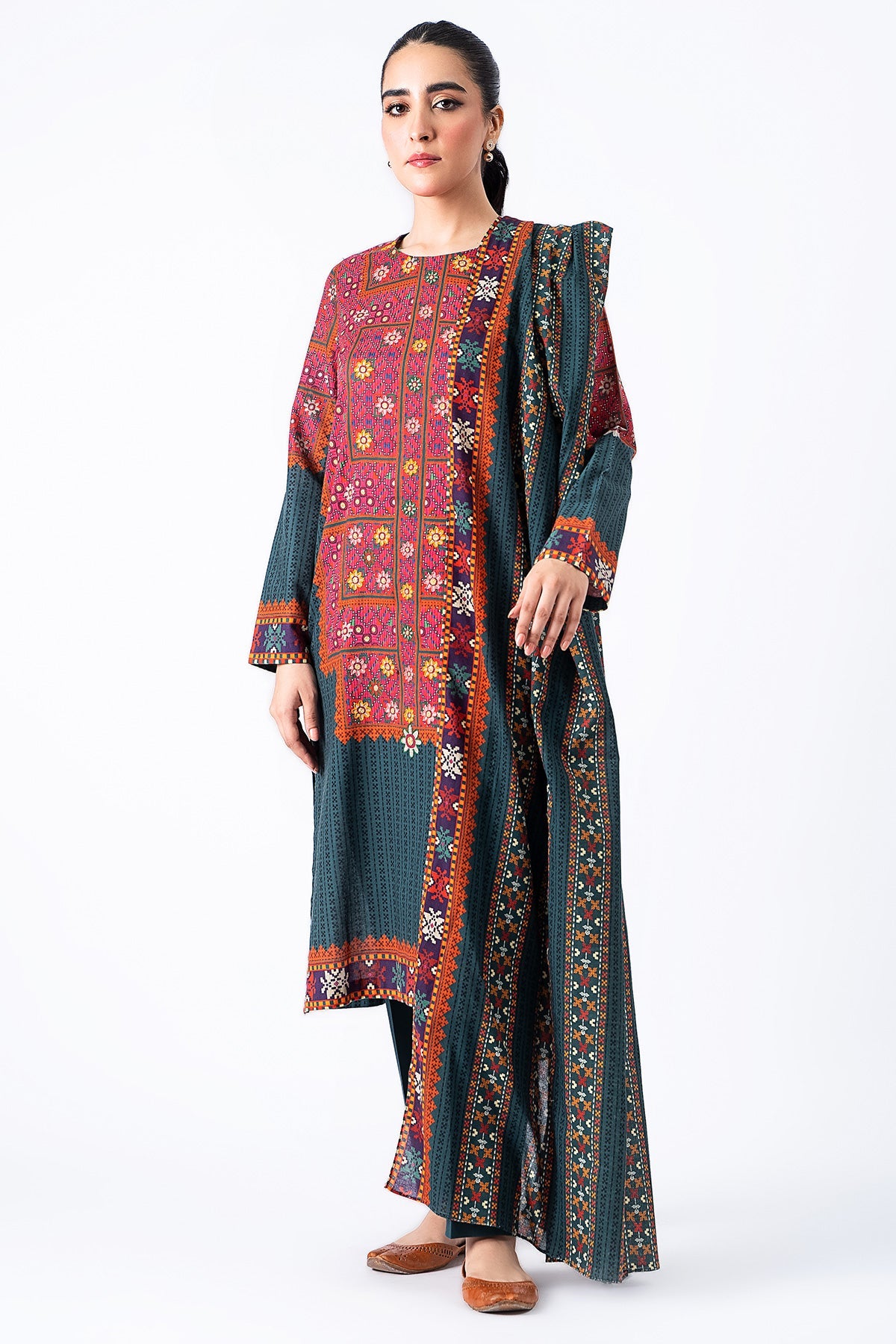 Kayseria - 3 Piece Khaddar Suit – Western.pk