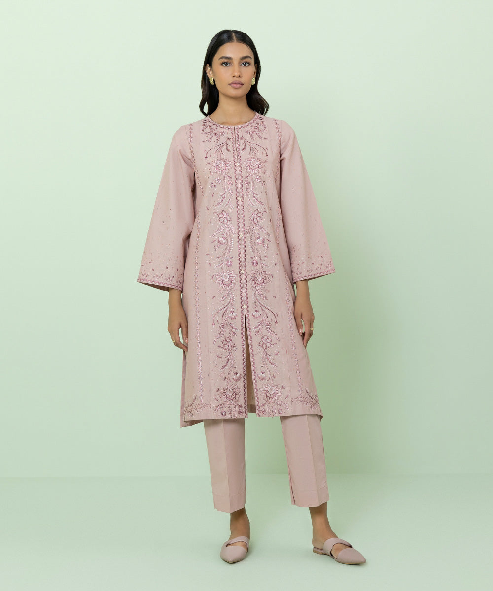 Sapphire - 2 Piece - Embroidered Multi Neps Suit – Western.pk