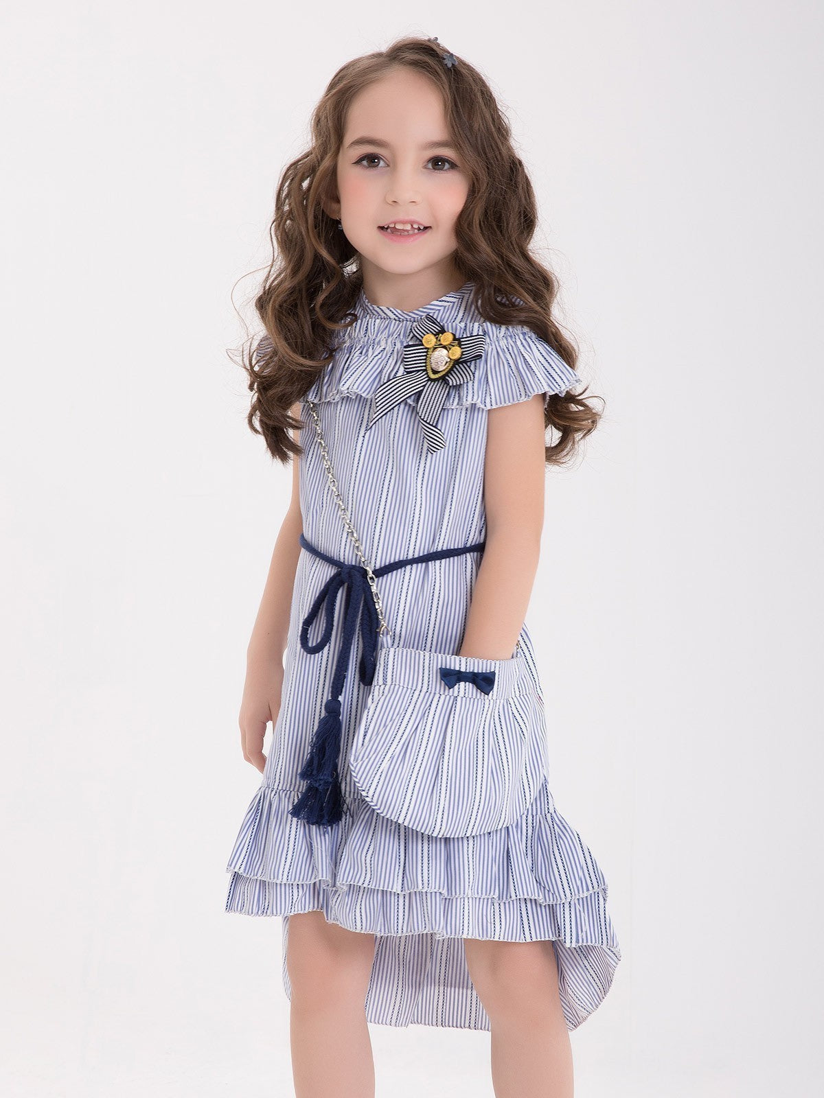 Edenrobe - Girl's Light Blue Frock - EGTFW18S-027 – Western.pk
