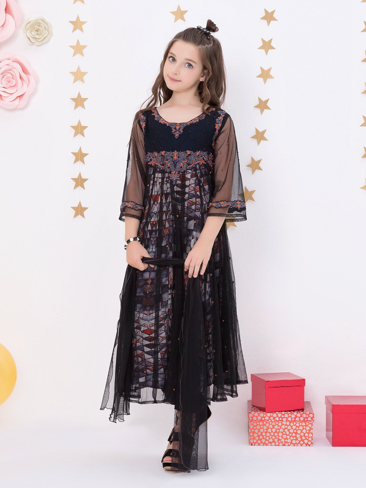 Edenrobe - Girl's Black Pishwas - EGTP18-22099 – Western.pk