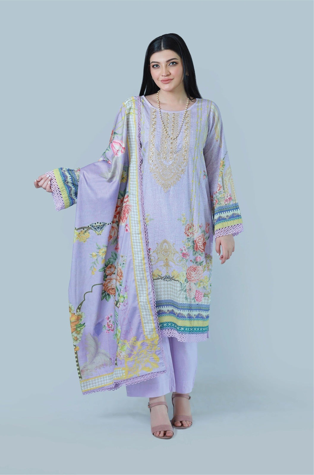 Bareeq Outfits - Celestial Jewel 3-Piece Stitched Suit – Western.pk