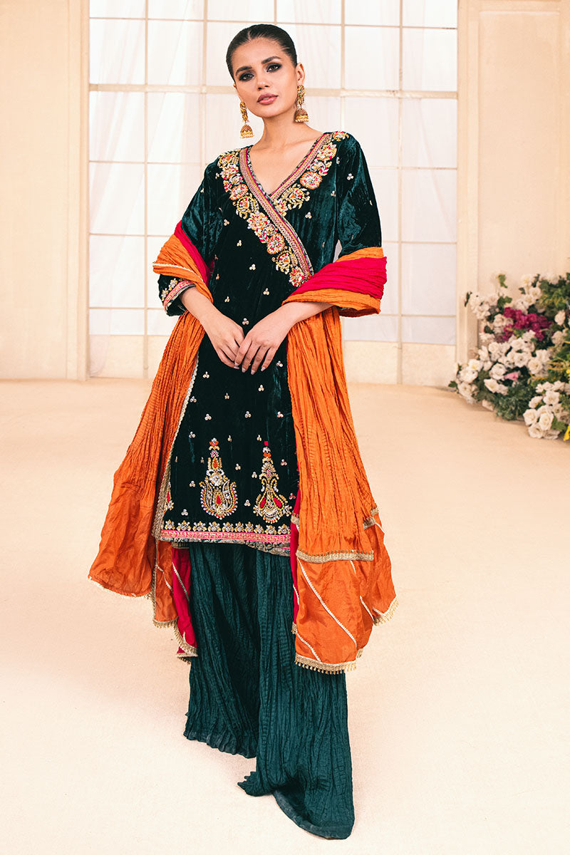 Fatima Khan - Ivy Green Angarakha – Western.pk