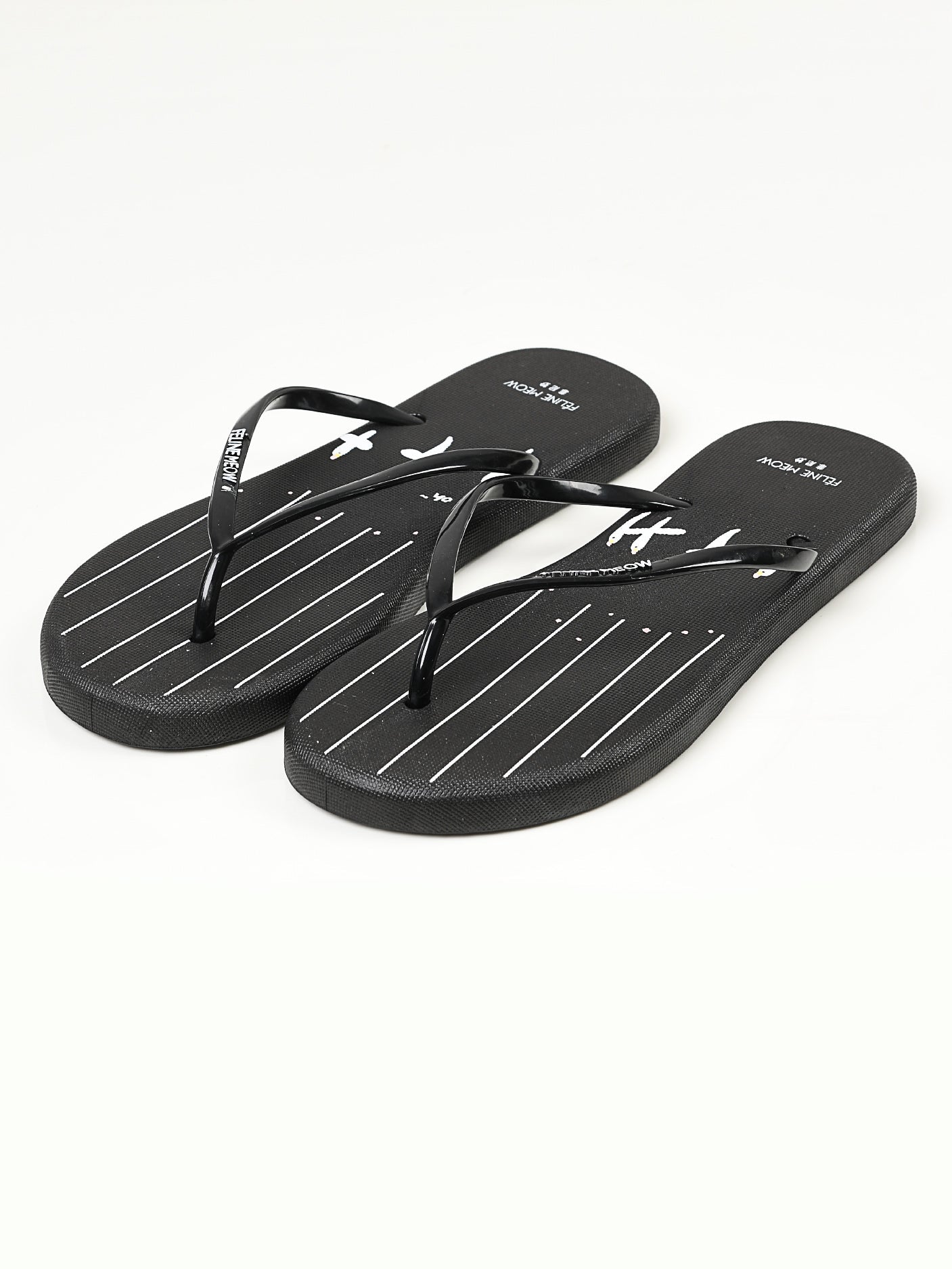 Limelight - Printed Flip Flops - Black – Western.pk