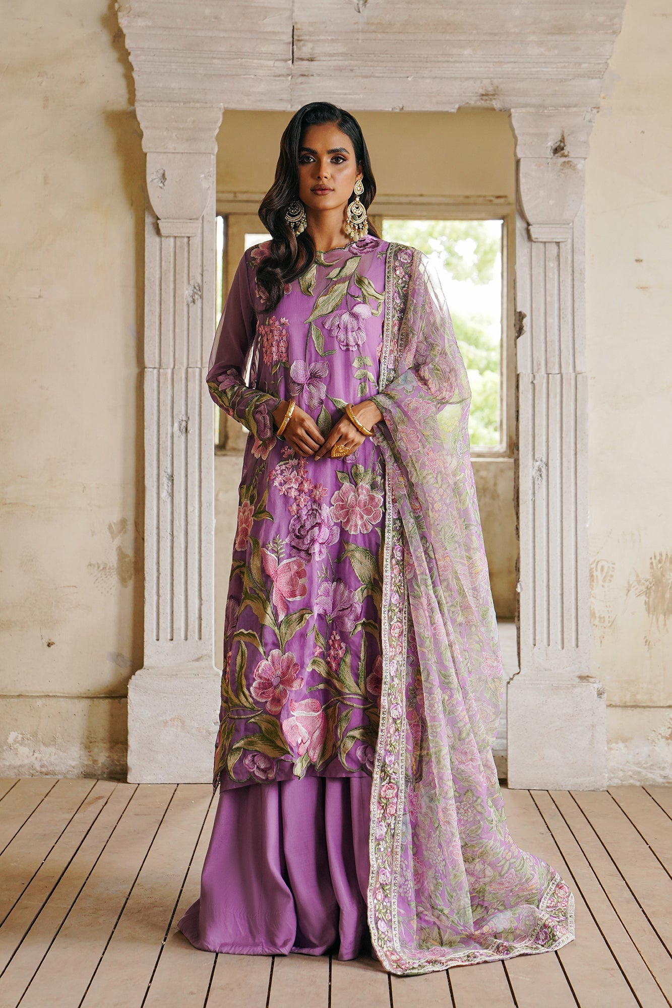 Ethnic - EMBROIDERED SUIT (E0329/104/505) – Western.pk