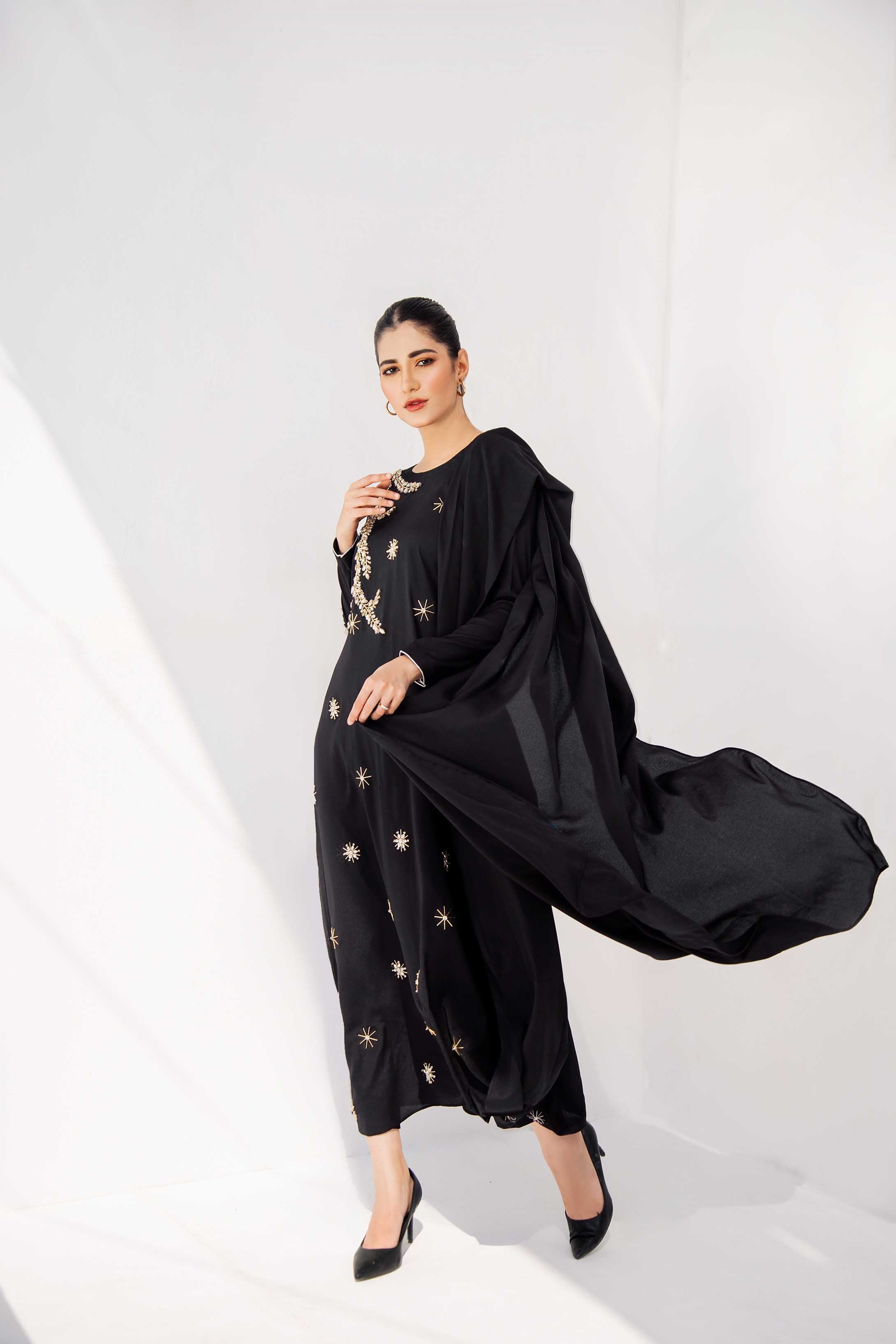 Sammy K - Black drape cut (Mehak) – Western.pk
