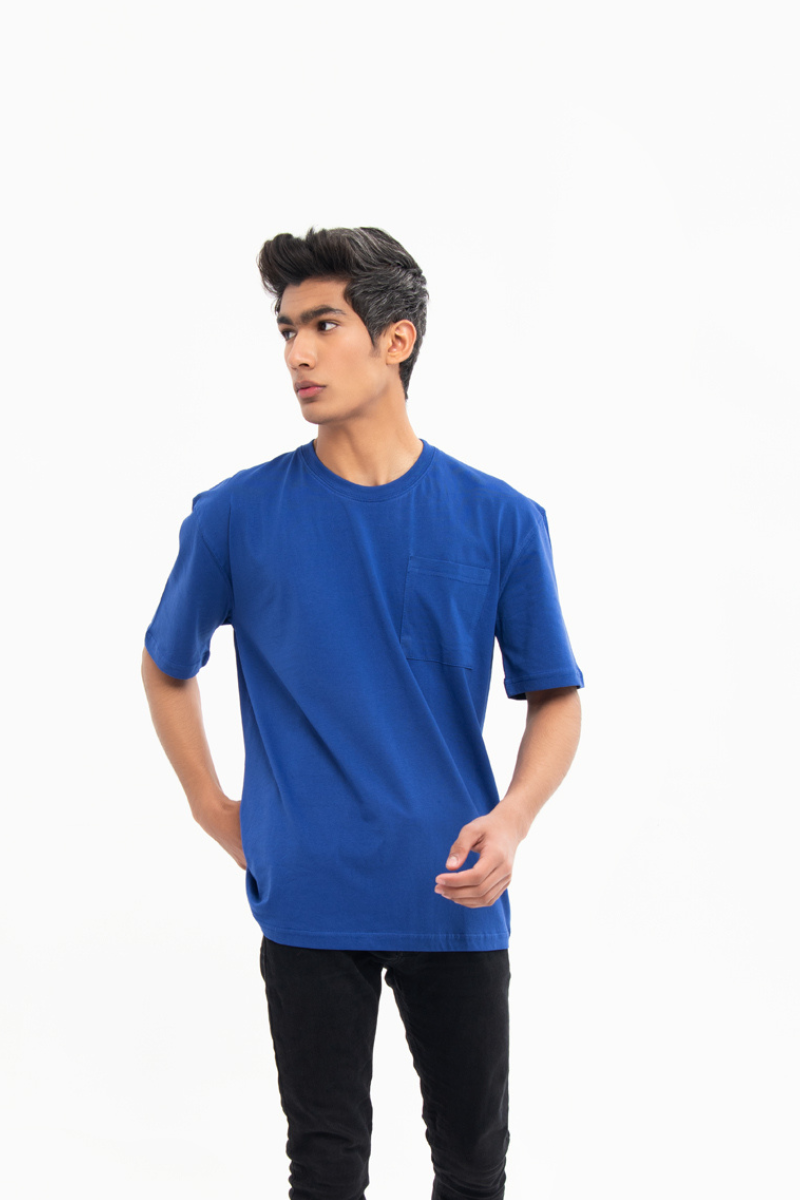 BTW - CREW NECK T-SHIRT WITH PATCH POCKET – Western.pk
