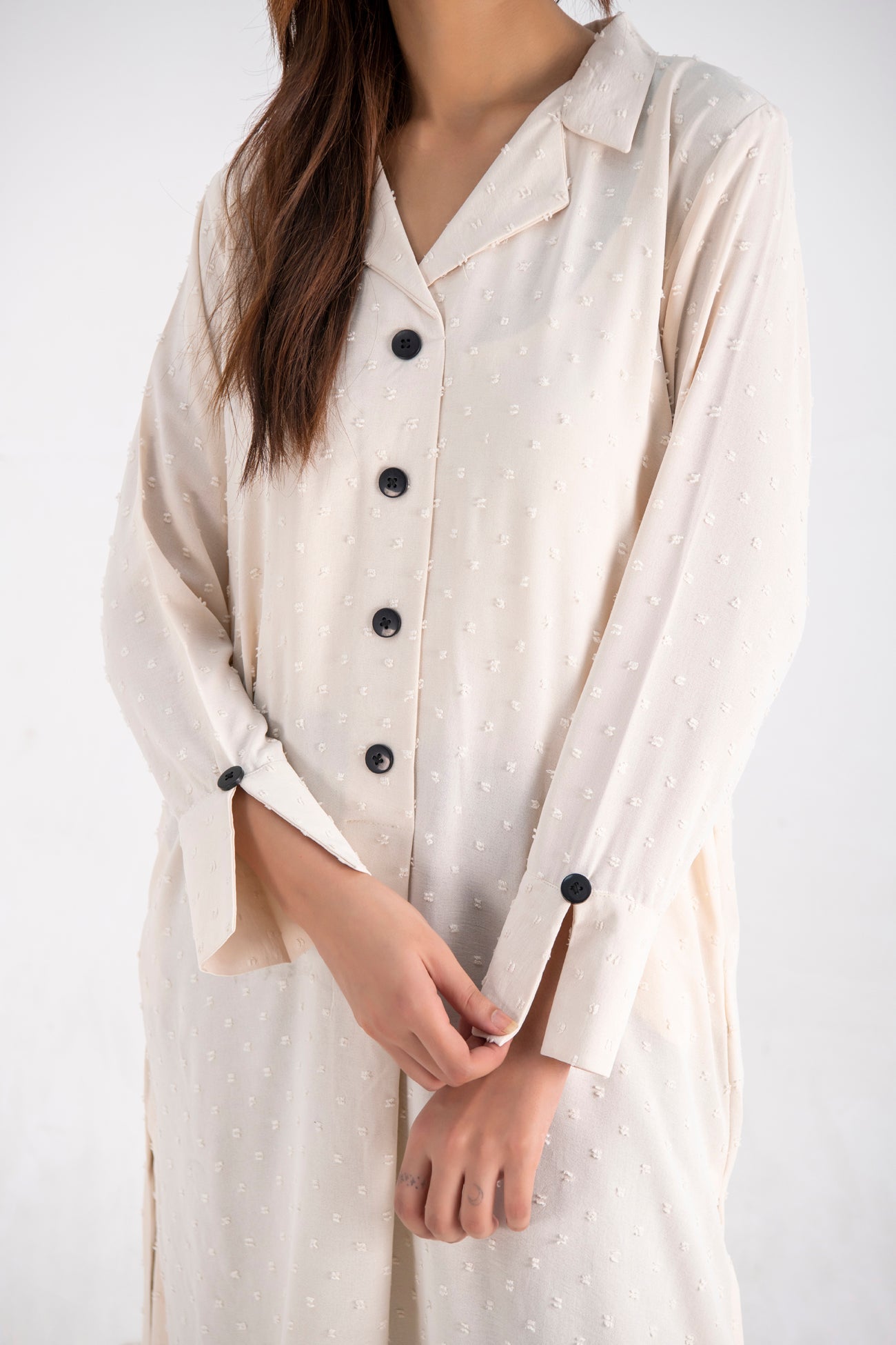 BTW - TEXTURED COLLAR SHIRT – Western.pk