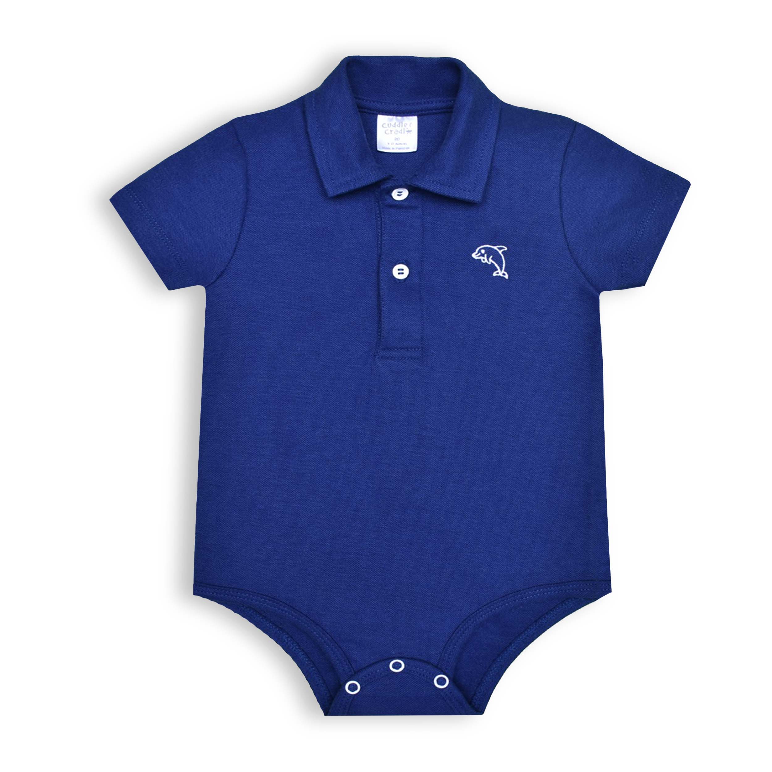 Cuddle & Cradle - Polo Bodysuit (Navy Blue) – Western.pk