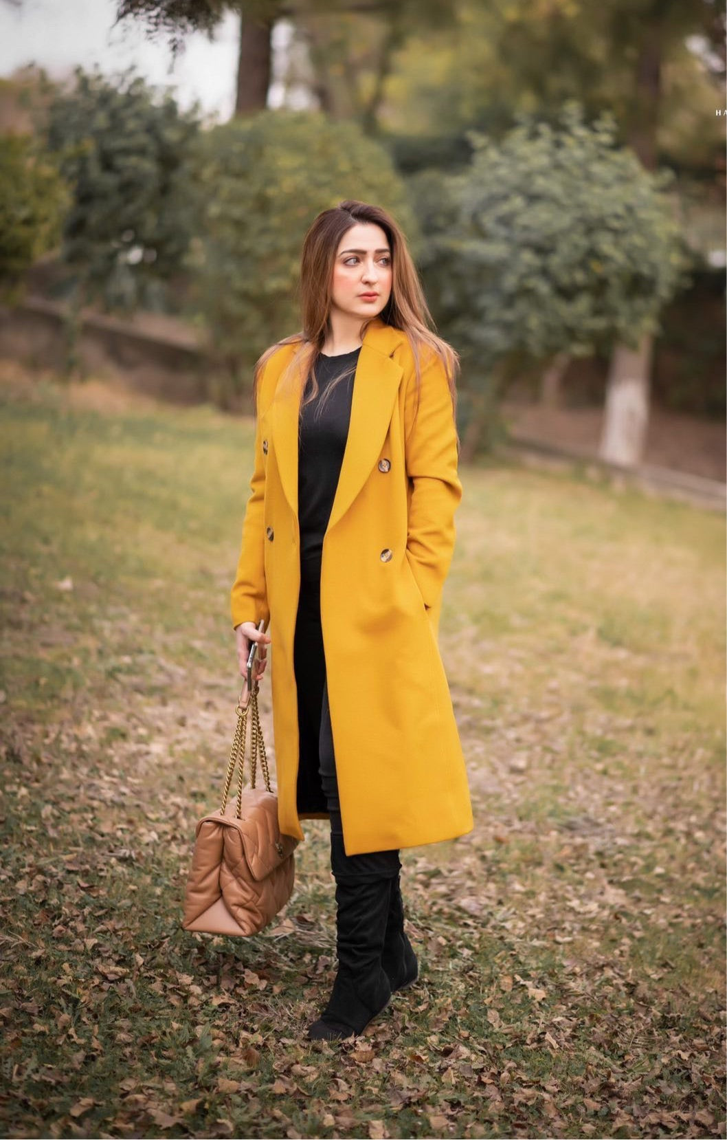 Chaos - The Lush Mustard Long Coat – Western.pk