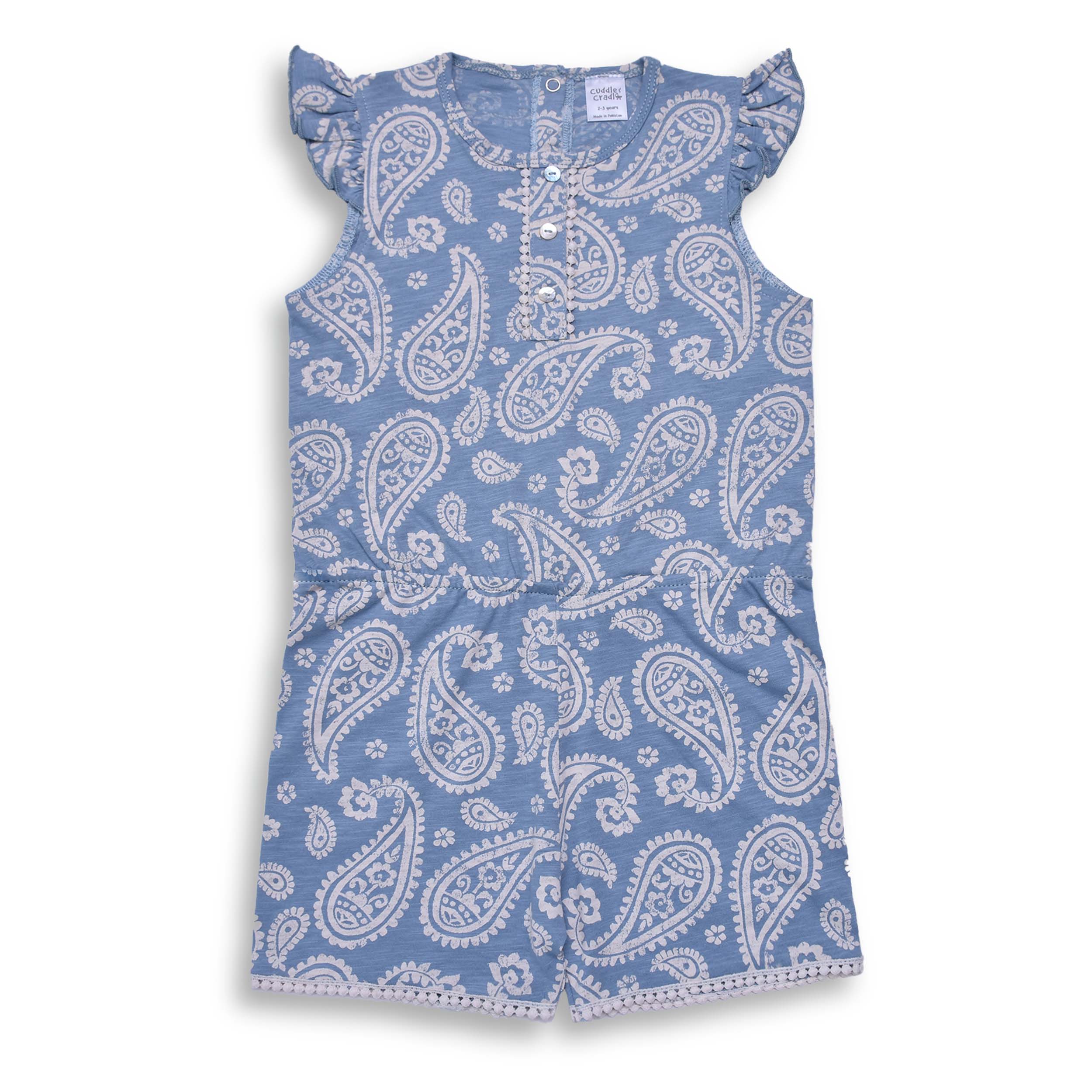 Cuddle & Cradle - Girls Playsuit (Paisley print) – Western.pk